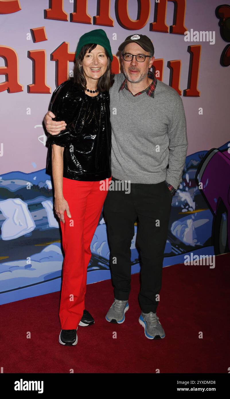 LOS ANGELES, CALIFORNIA - DECEMBER 13: Matt Selman (R) and guest attend ...