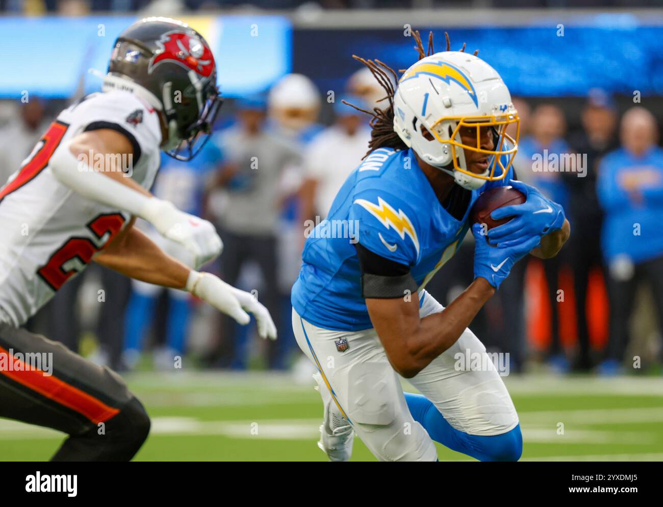 December 15, 2024 Los Angeles Chargers wide receiver Quentin Johnston ...