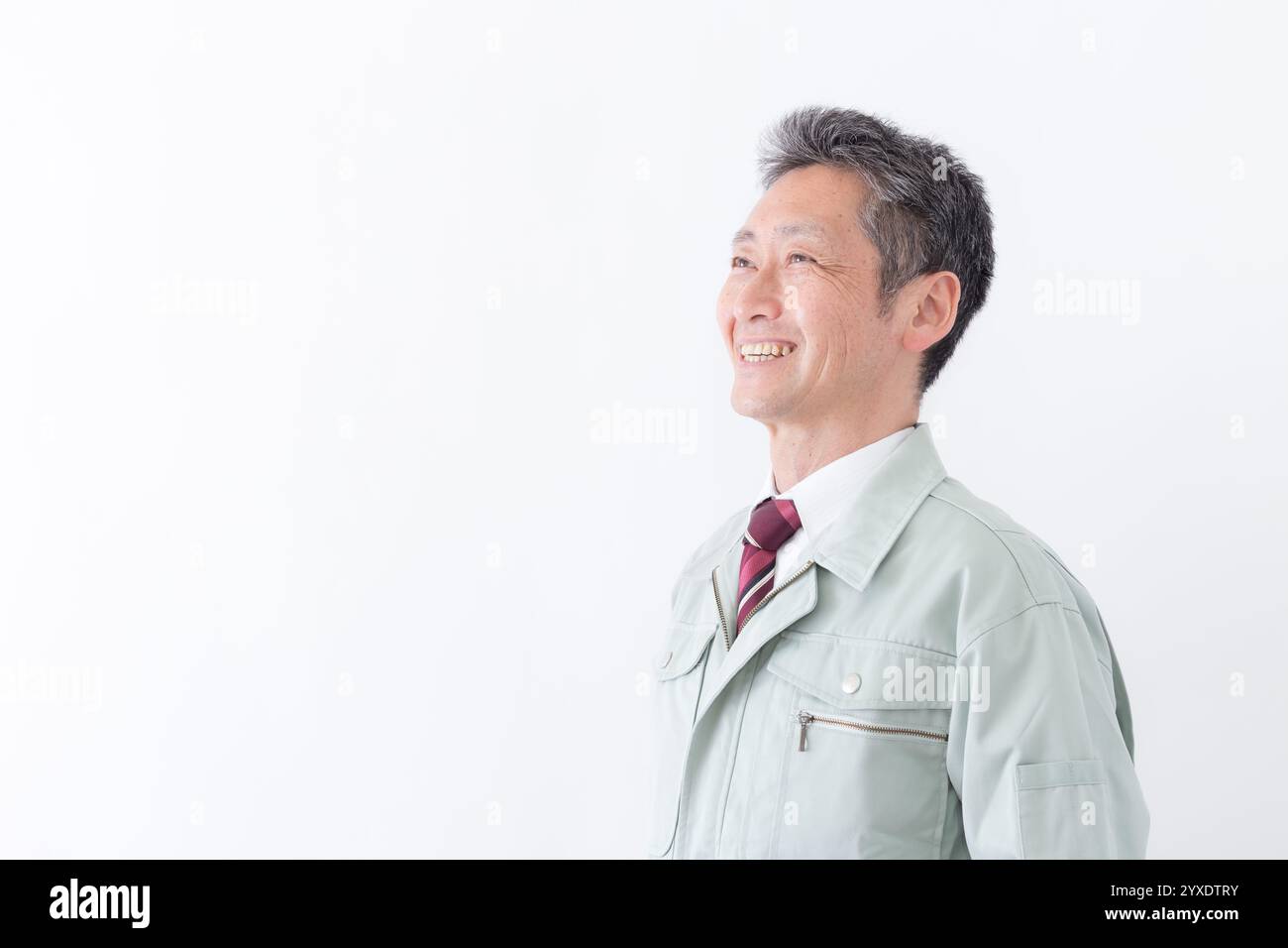 Japanese senior male worker Stock Photo - Alamy