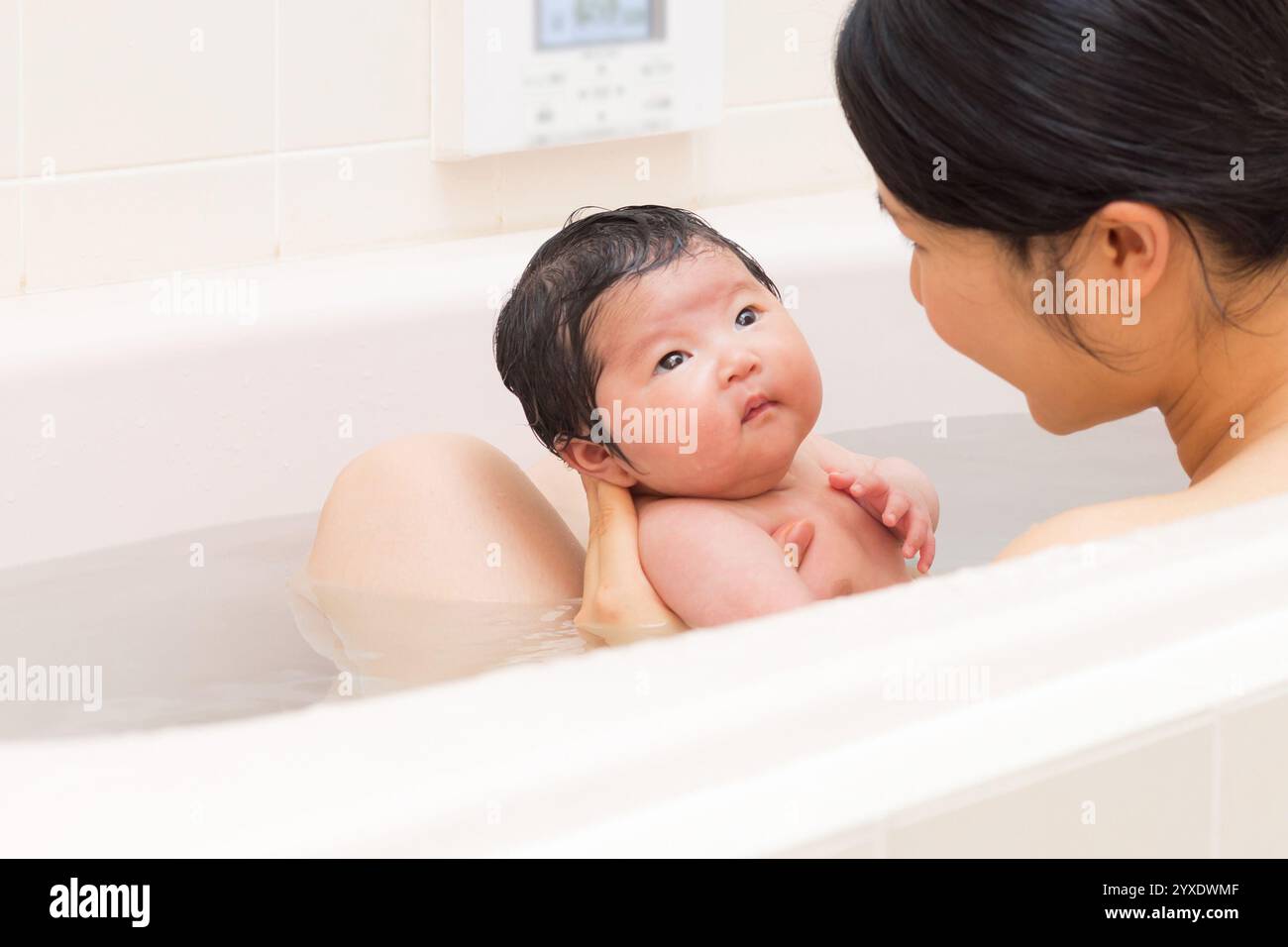 Bath with baby Stock Photo - Alamy