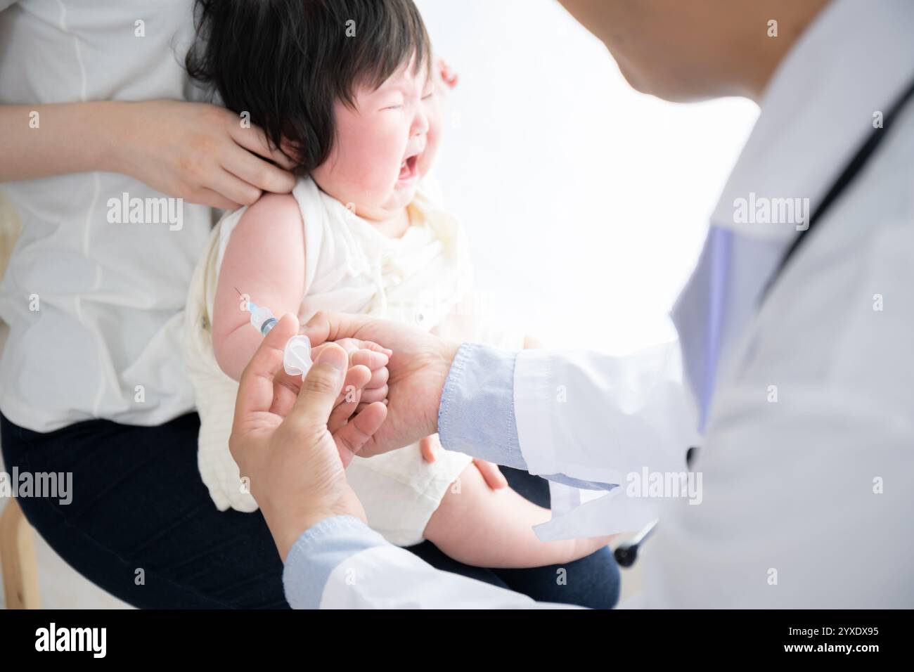 Baby's medical check-up Stock Photo - Alamy