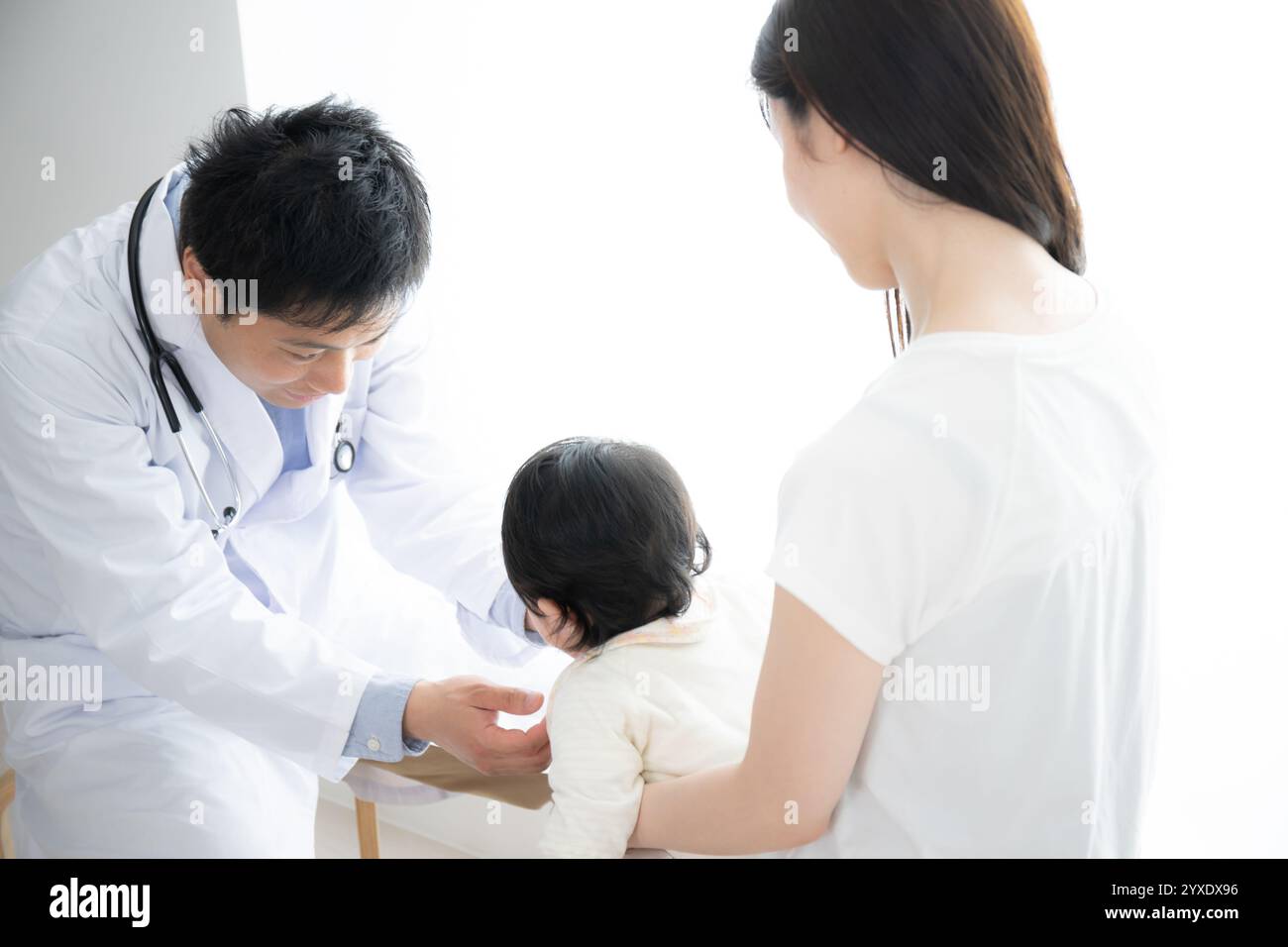 Baby's medical check-up Stock Photo - Alamy