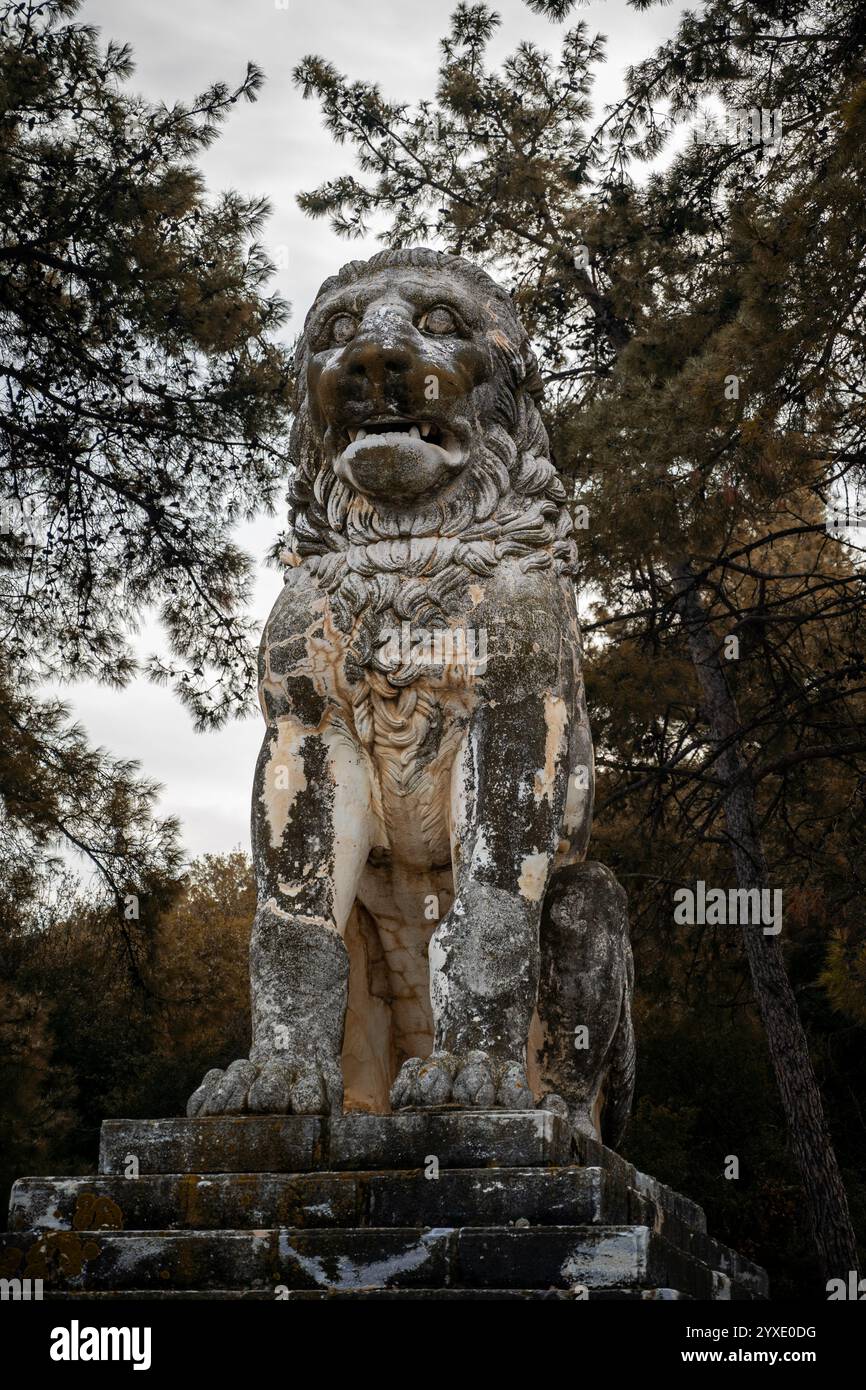 Lion of Amphipolis (Amphipolis, Macedonia). A fourth century BC ...