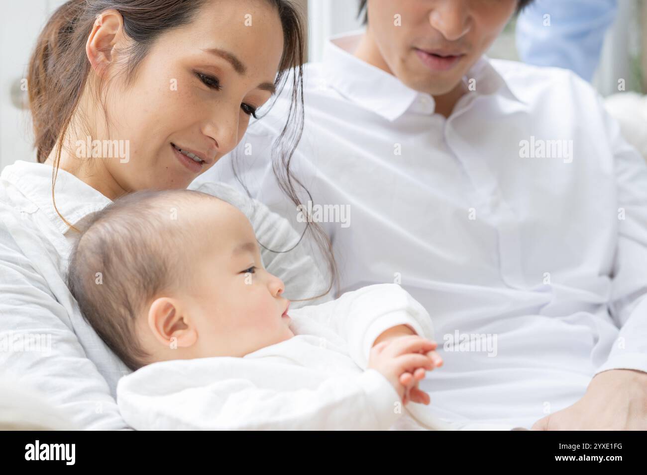 Japanese three-generation family Stock Photo - Alamy