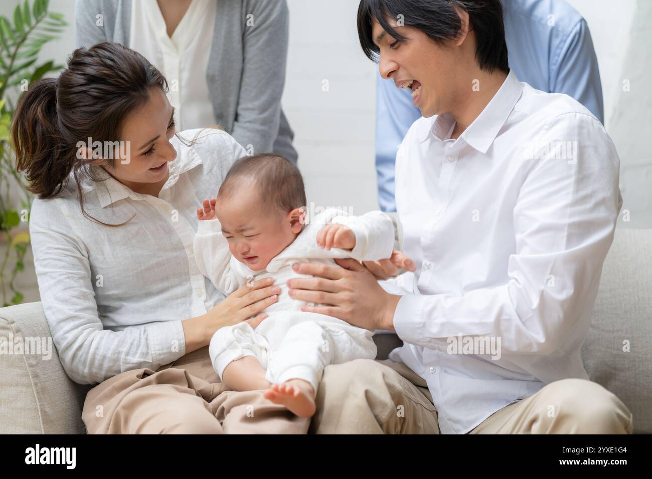Japanese three-generation family Stock Photo - Alamy