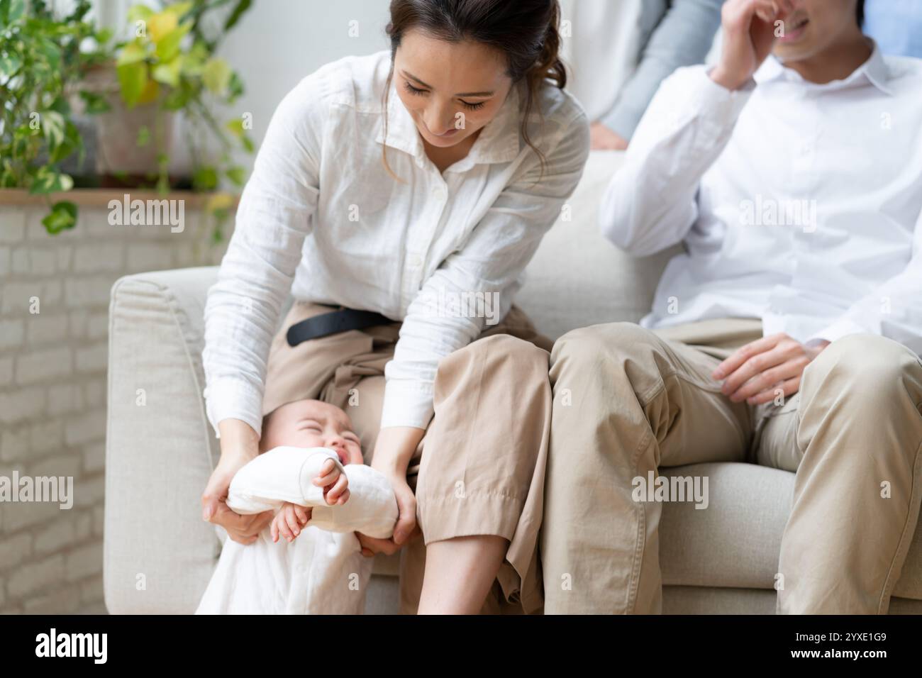 Japanese three-generation family Stock Photo - Alamy
