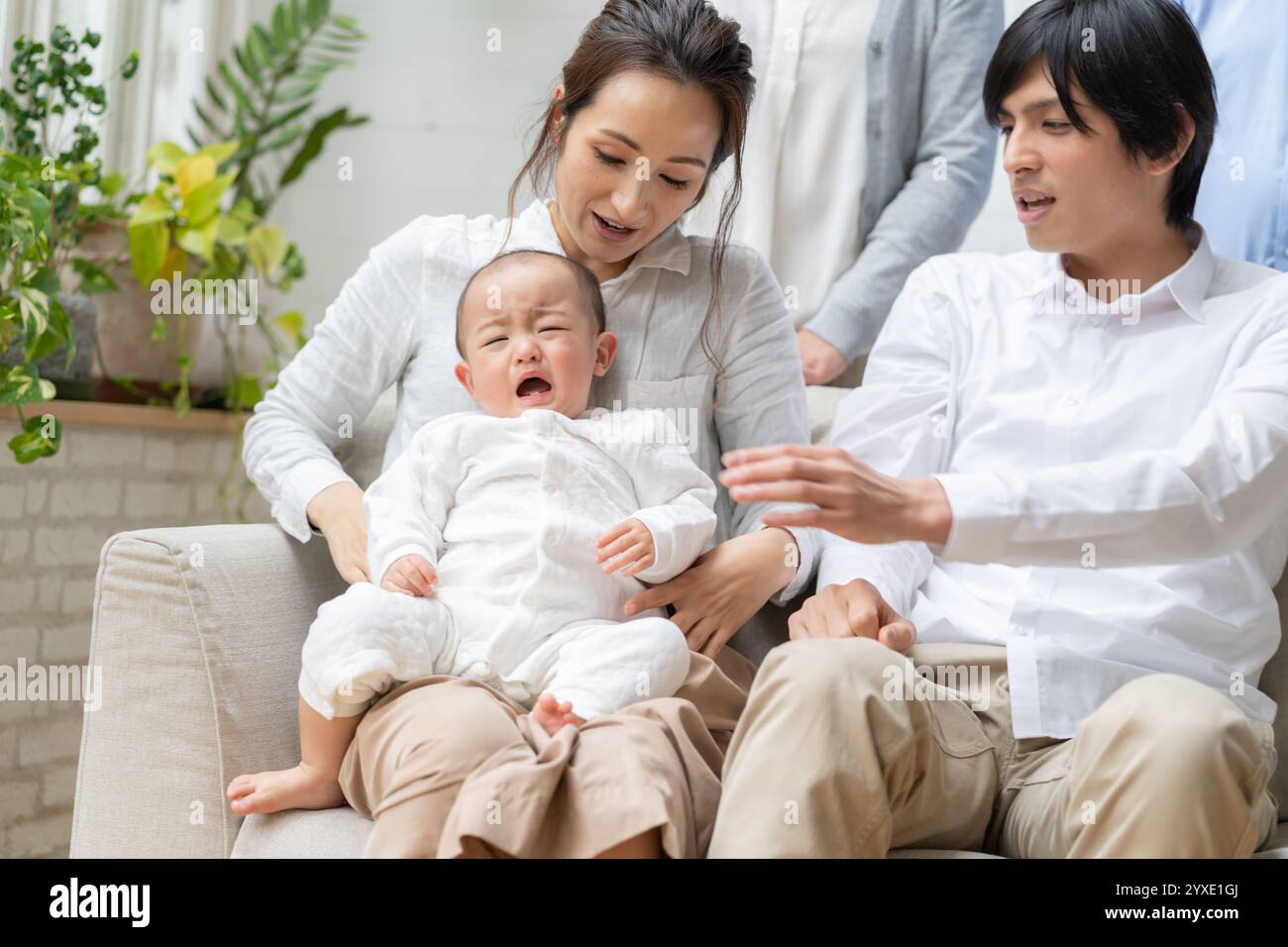 Japanese three-generation family Stock Photo - Alamy