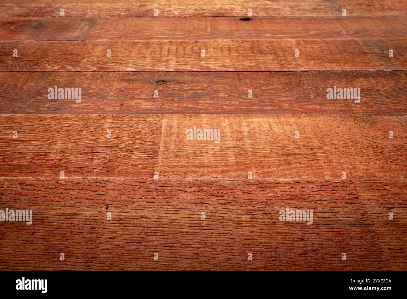 rustic weathered red barn wood background with grain and knots Stock ...