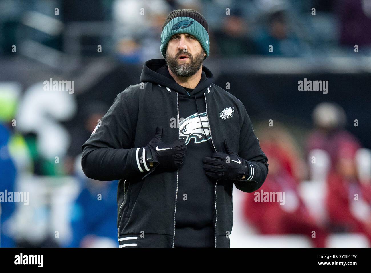 Philadelphia Eagles head coach Nick Sirianni looks on prior to the NFL ...