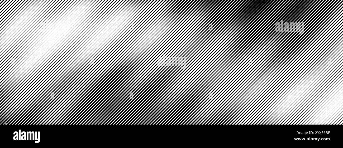 Fading line gradient texture. Black diagonal stripe gradation ...