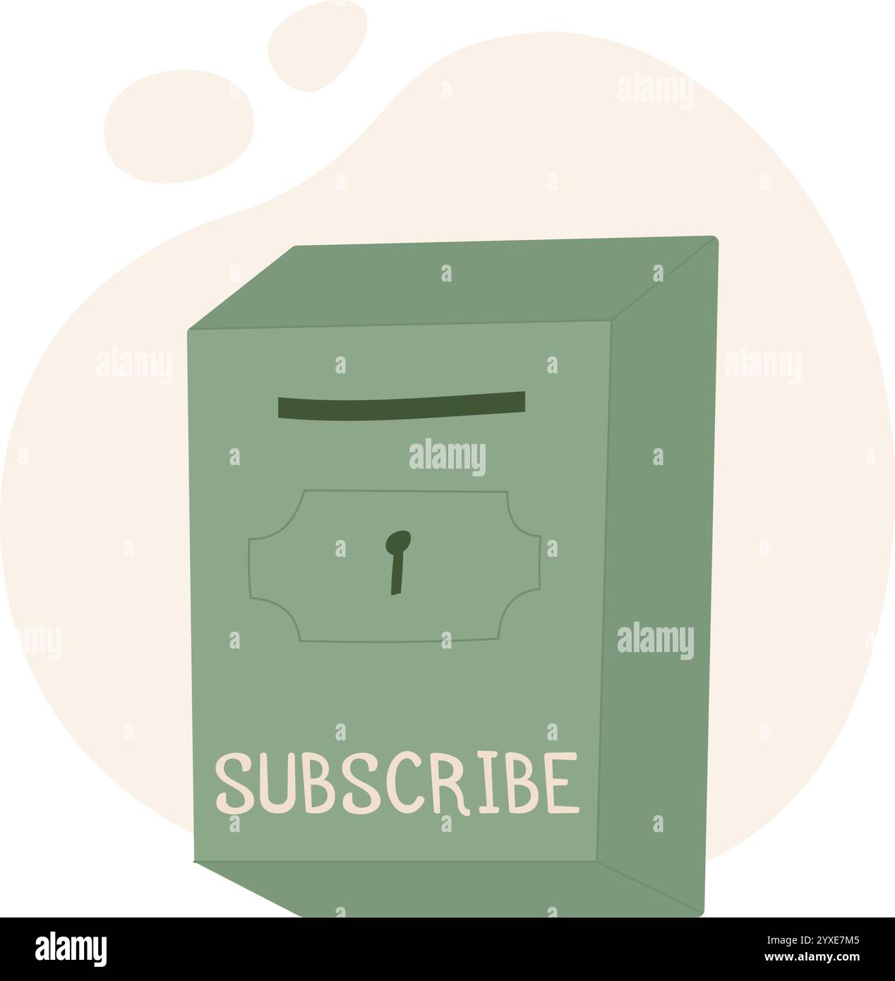 Mailbox Icon In Flat Cartoon Style Stock Vector Image & Art - Alamy