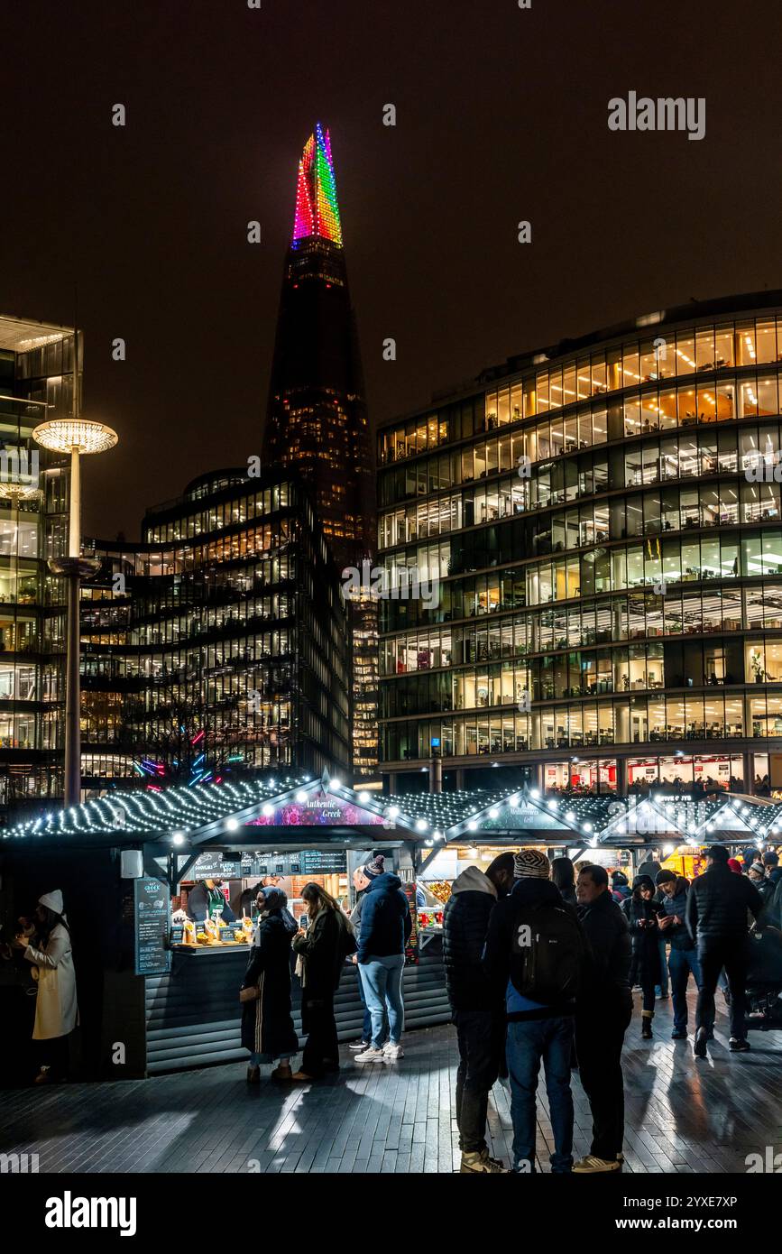 People Visit The Annual 'Winter By The River' Christmas Market, Near ...