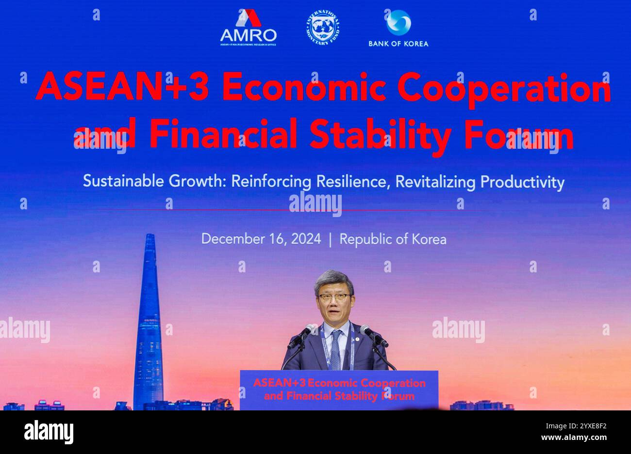 16th Dec, 2024. ASEAN 3 financial forum Kouqing Li, head of the Singapore-based ASEAN 3 ...