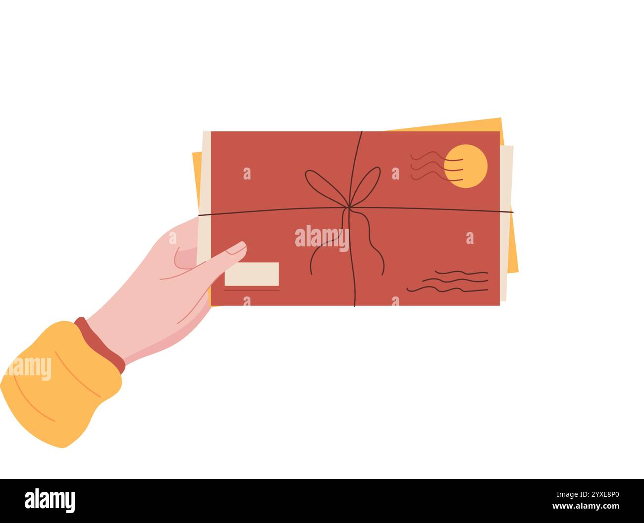 Hand Hold Mail Letter Stock Vector Image & Art - Alamy