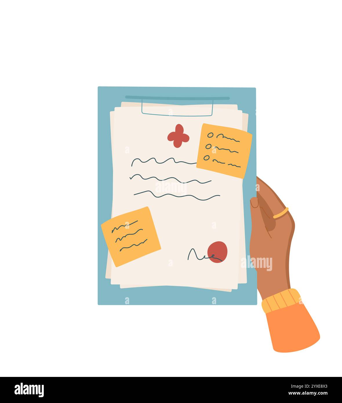 Hand Hold Handwritten Letter And Note Stock Vector Image & Art - Alamy