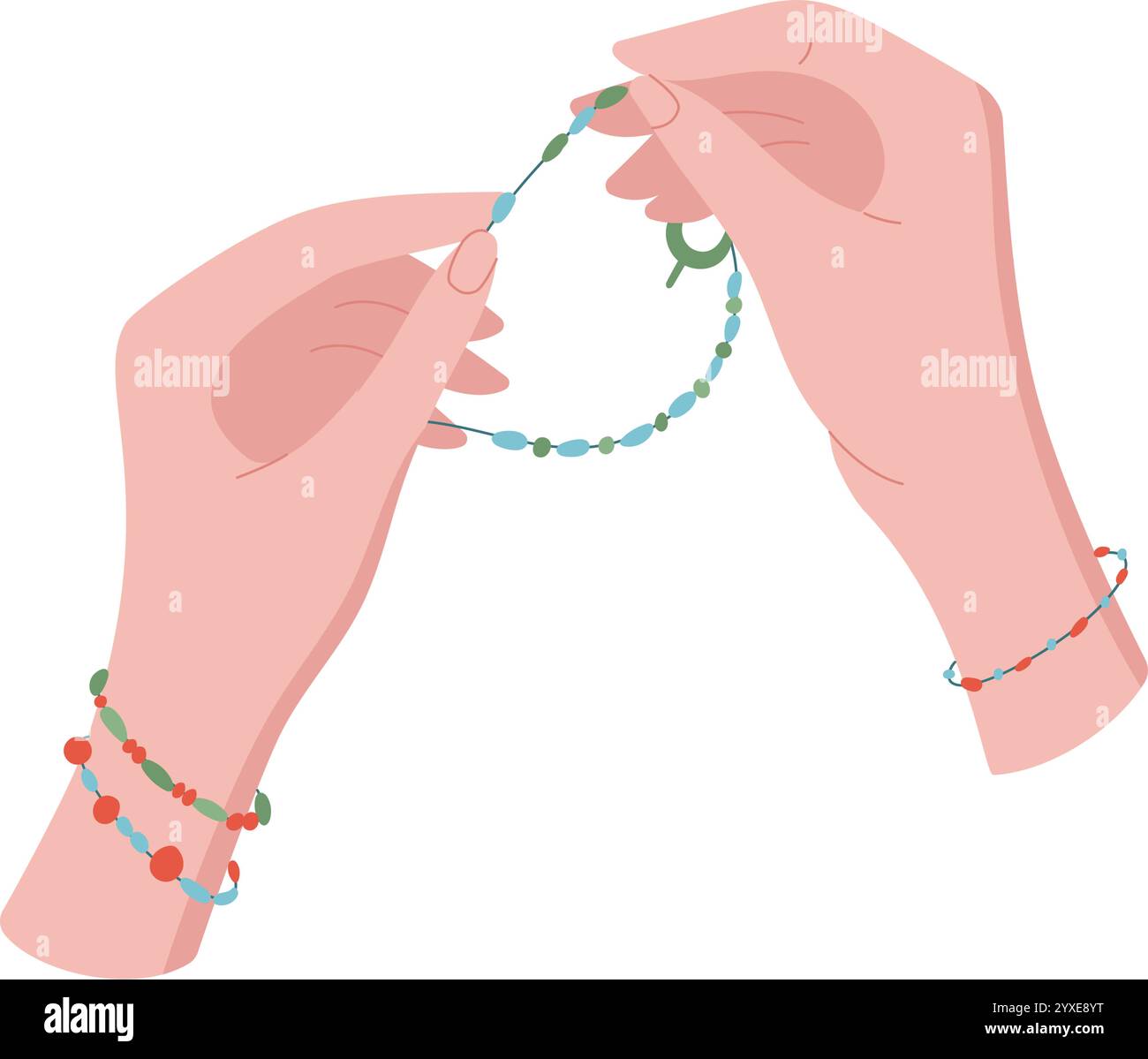 Hand beading Cut Out Stock Images & Pictures - Alamy