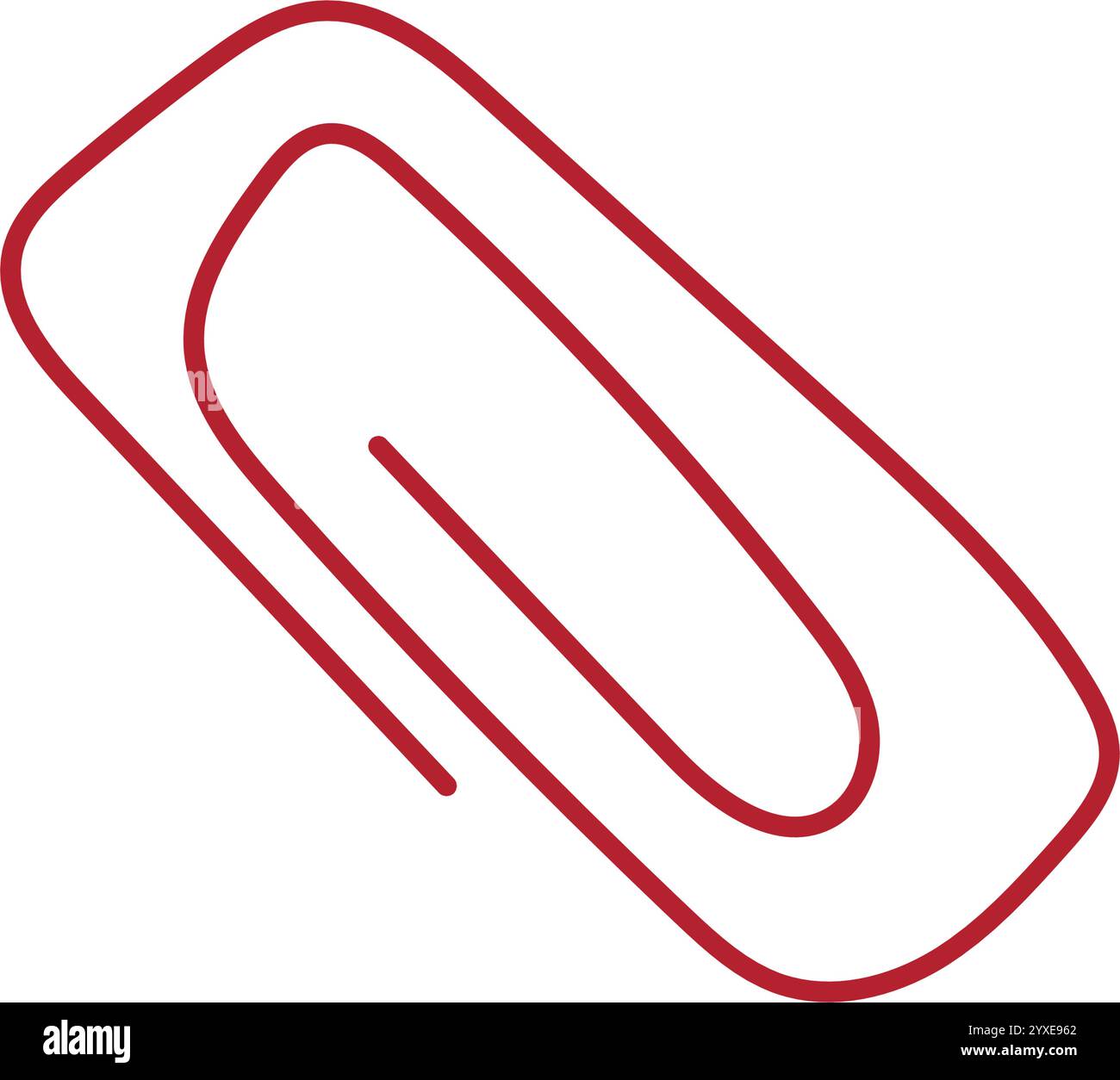 Simple Paper Clip Icon Stock Vector Image & Art - Alamy