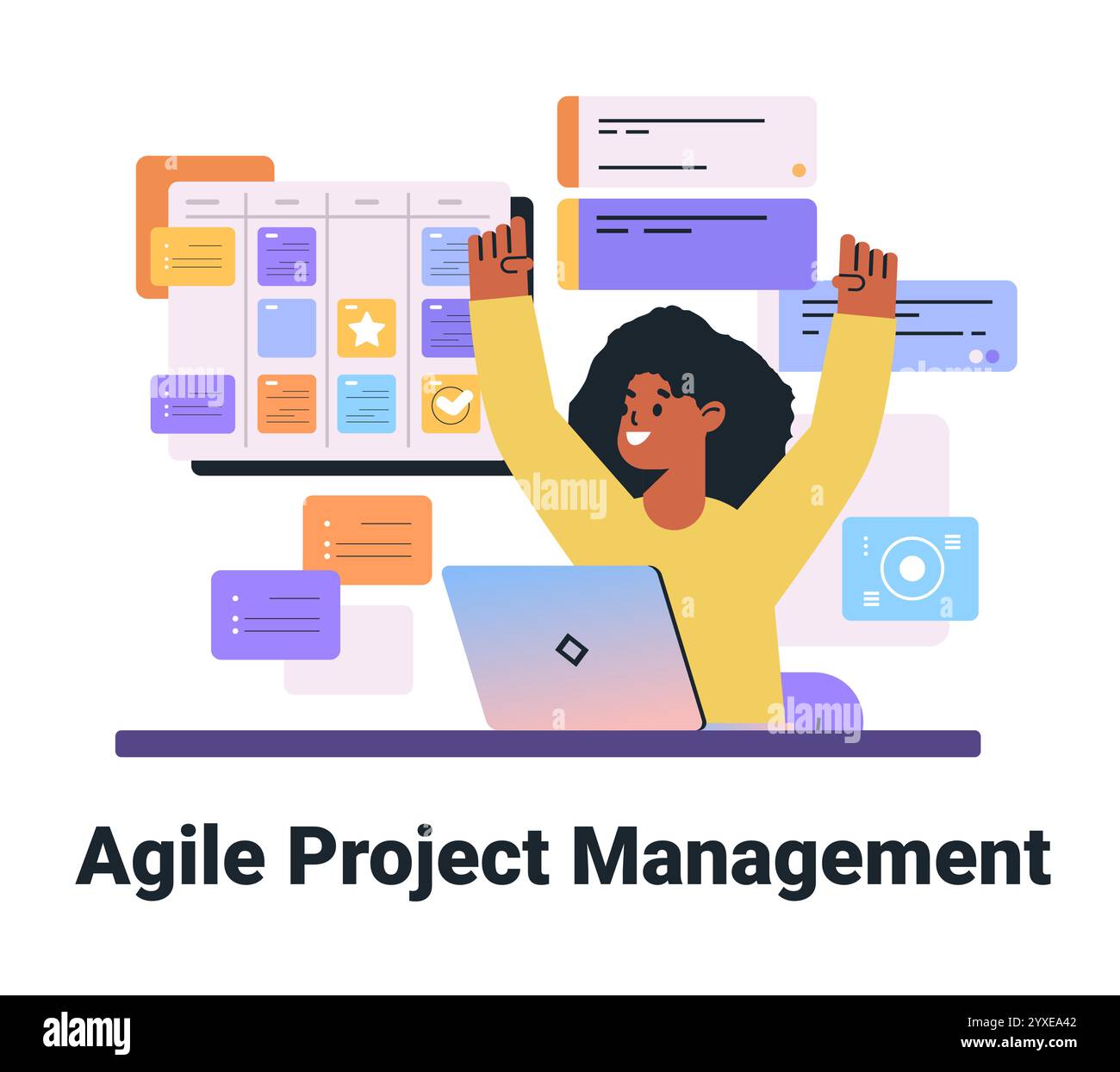 Agile workspace design Stock Vector Images - Alamy