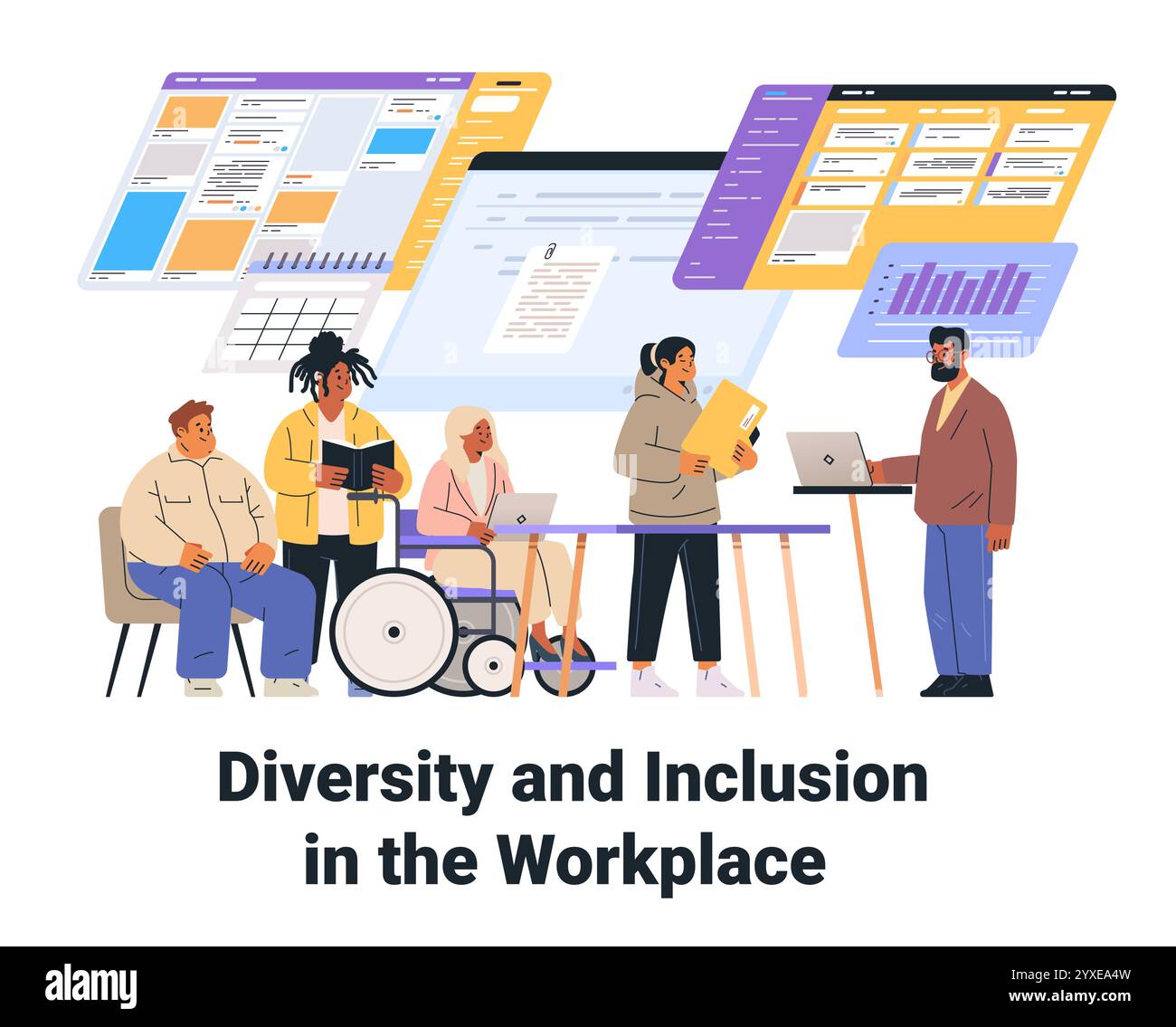 Diverse workplace team collaboration with technology digital devices ... Diverse workplace team collaboration with technology digital devices ...