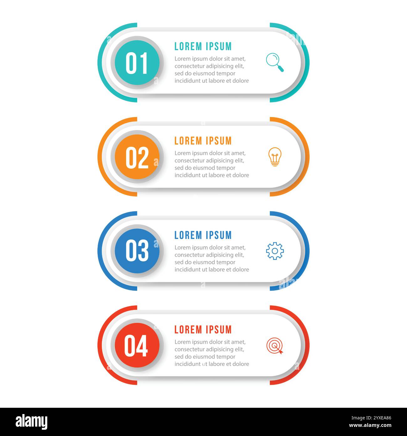 Modern infographic template. Creative circle element design with ...