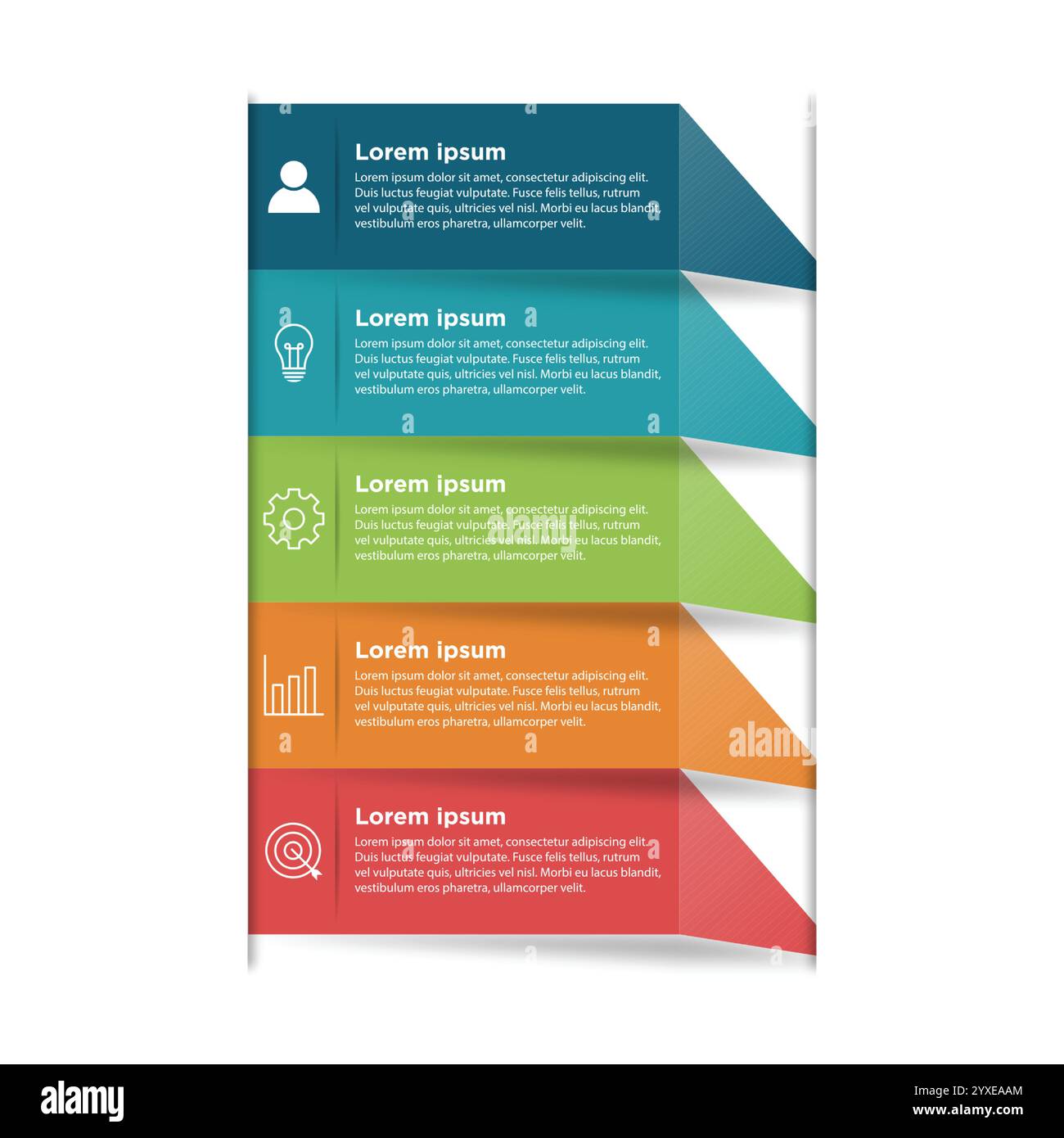 Business visualization infographic design template with options, steps ...