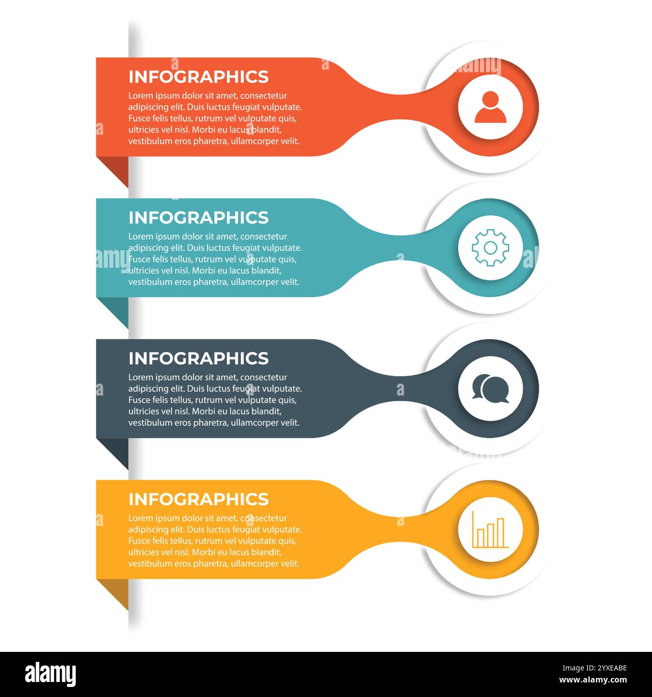 Modern infographic template. Creative circle element design with ...