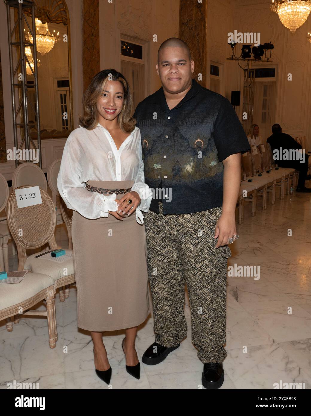 Aira Vega and Teddy Correa attends the Frederick Anderson Summer 2025 ...