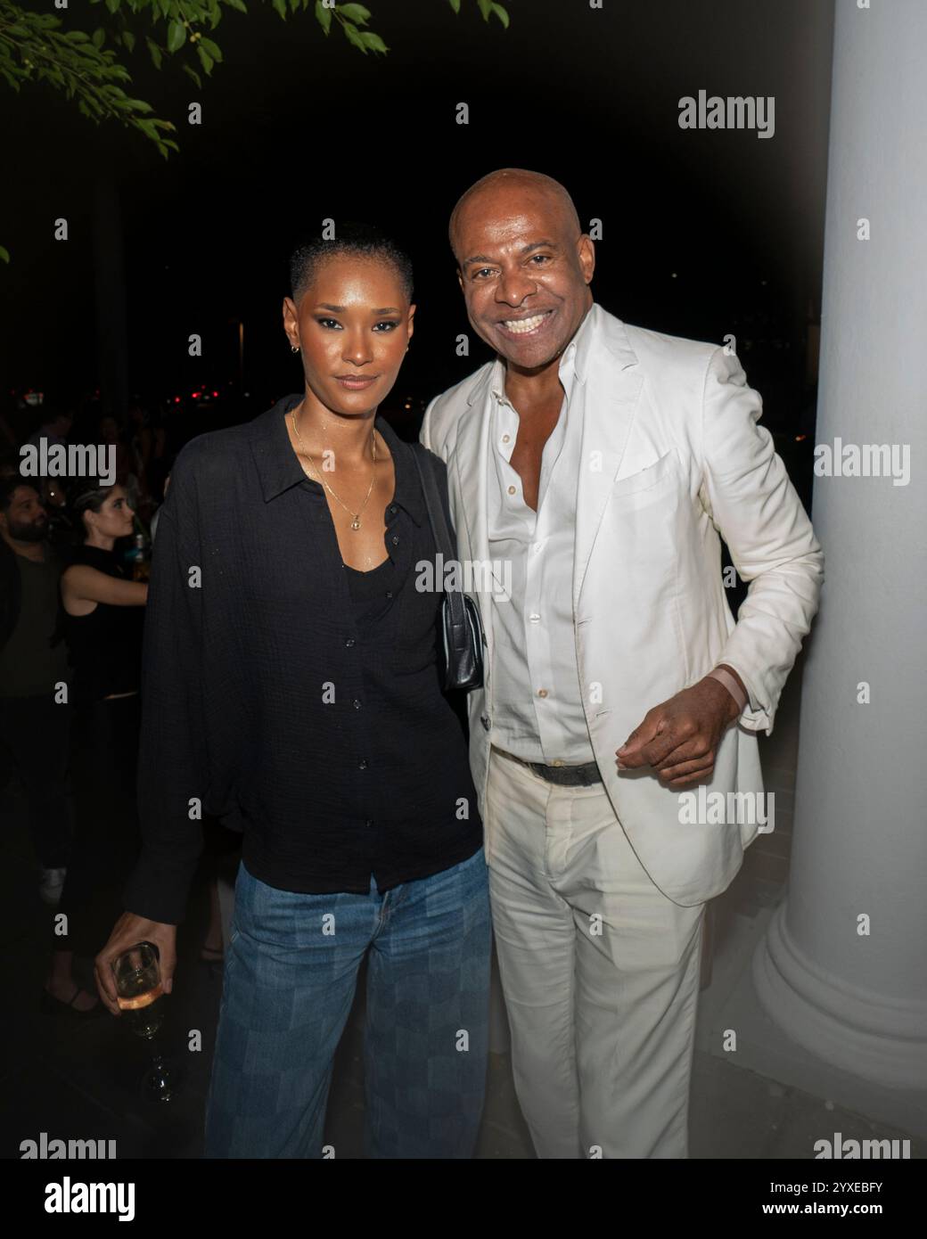 Model and Frederick Anderson attends the Frederick Anderson Summer 2025 ...