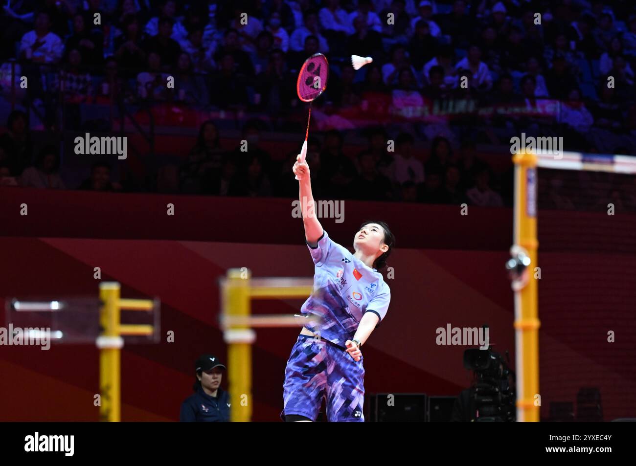 **CHINESE MAINLAND, HONG KONG, MACAU AND TAIWAN OUT** South Korean badminton player An Se-young ...