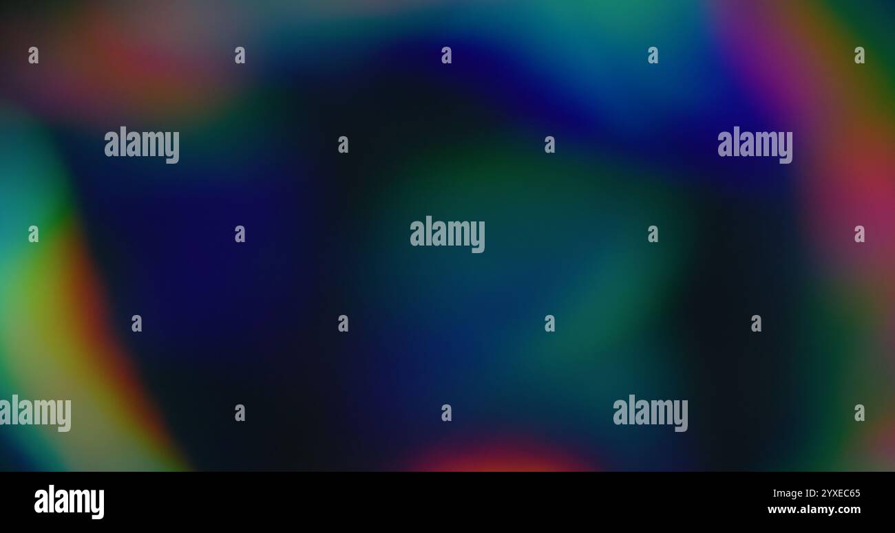 Optical rainbow color. Blurred light reflection. Defocused leak blue ...