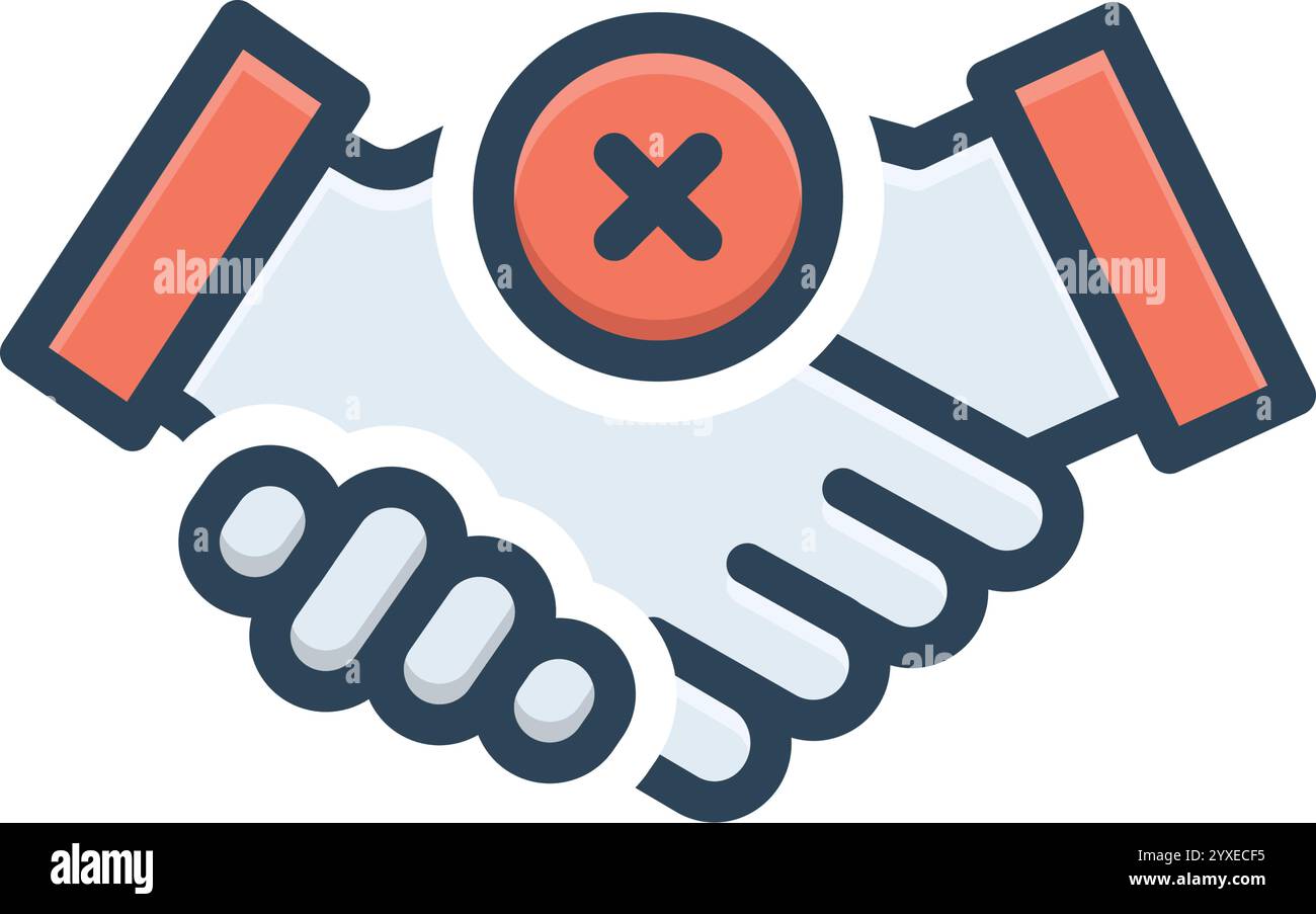 Icon for avoid handshake, prevention Stock Vector Image & Art - Alamy