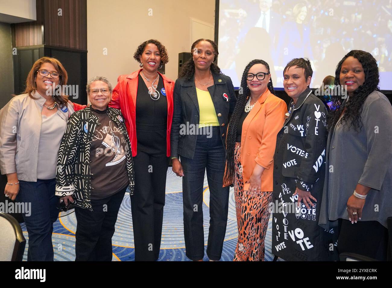 Yvonne Cowser Yancy, guest, Reverend Natosha Reid Rice, U.S. Del ...