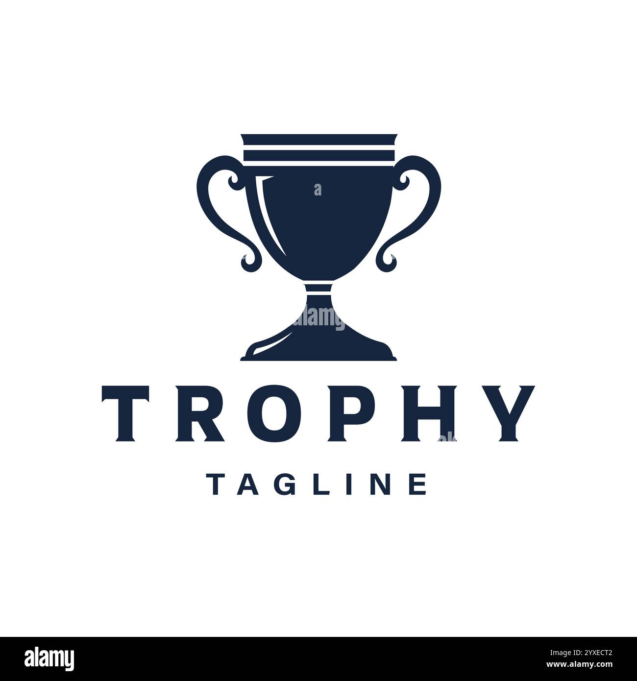 Championship Trophy Silhouette with Simple Design, Sports Tournament ...