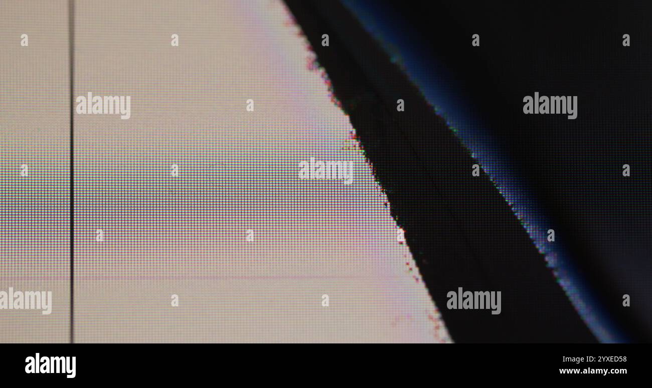 Defect screen. Glitch effect. Black glass dead zone display with damage ...