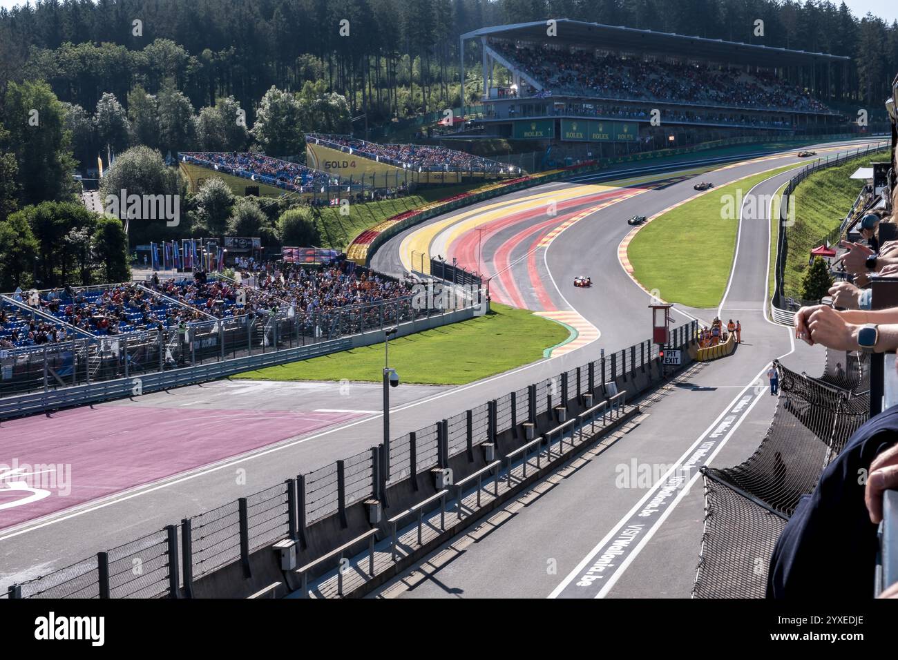 View of Race Day at the iconic Circuit de Spa-Francorchamps, a motor ...