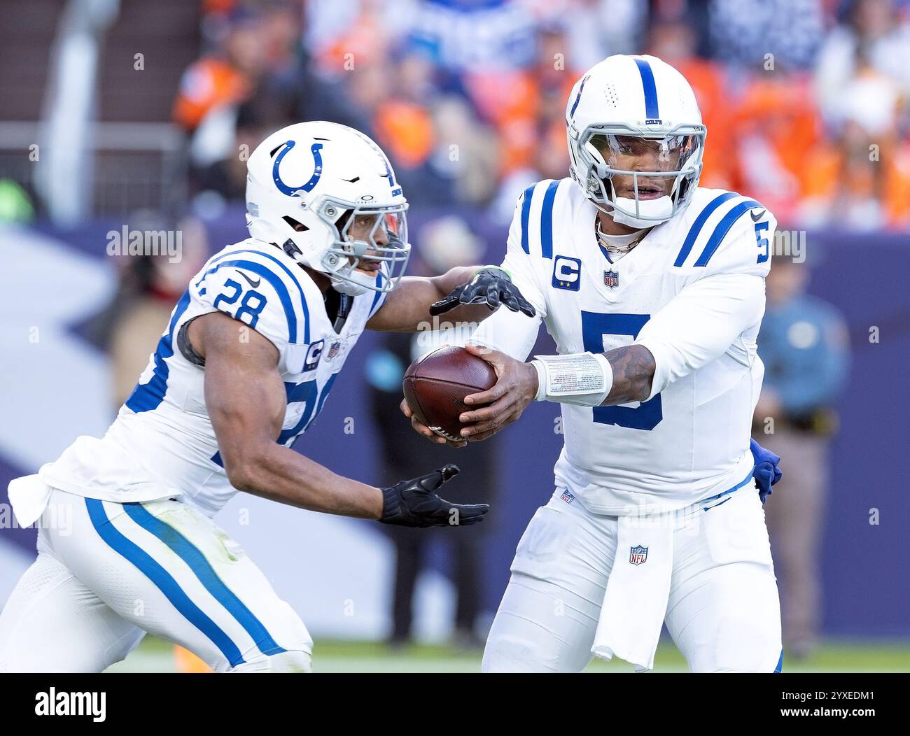 December 15, 2024, Denver, Colorado, USA: Colts RB JONATHON TAYLOR ...