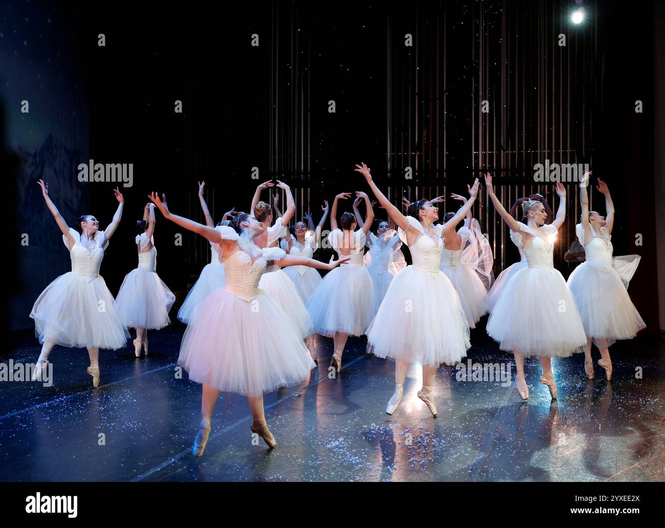 Queens, United States. 15th Dec, 2024. Dancers perform at the Joffrey ...