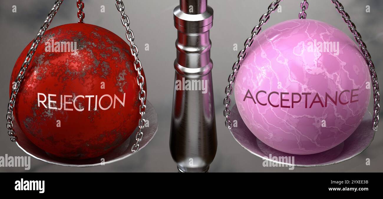 Rejection or Acceptance - weighing two choices, available options ...