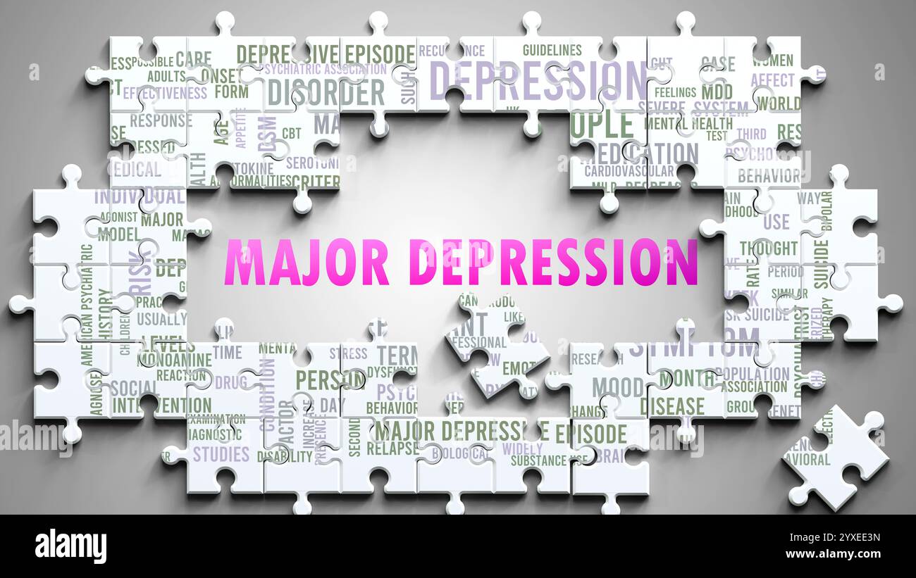 Major depression being a complex subject hi-res stock photography and ...