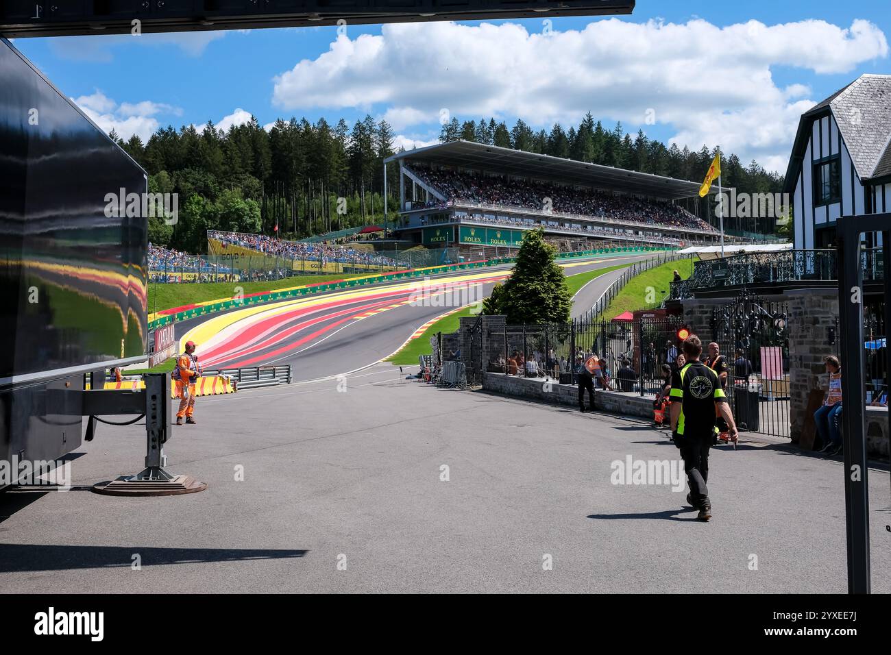 View of Race Day at the iconic Circuit de Spa-Francorchamps, a motor ...