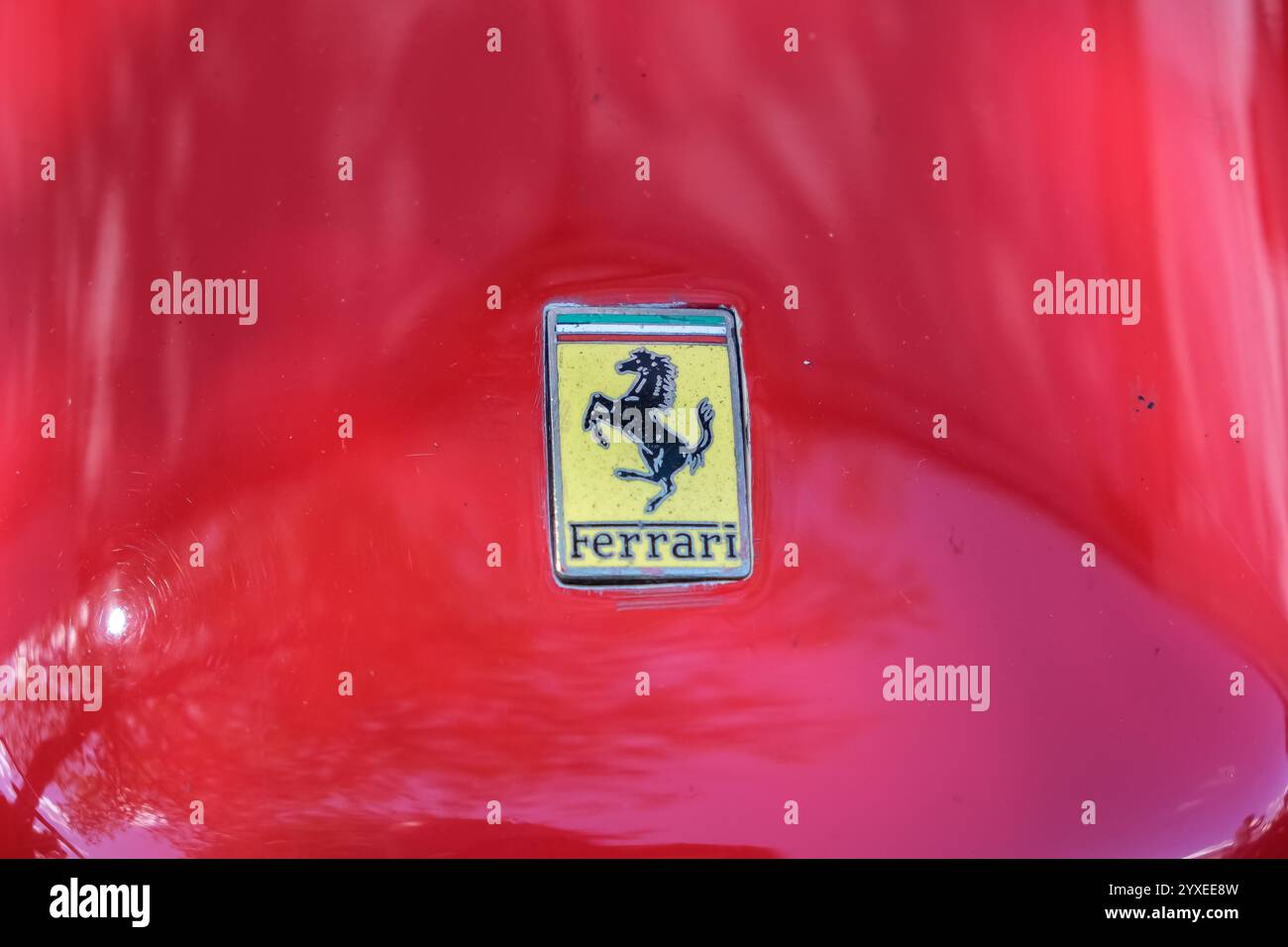 Logo of Scuderia Ferrari as marked in the the Ferrari 412 T1 model, the ...