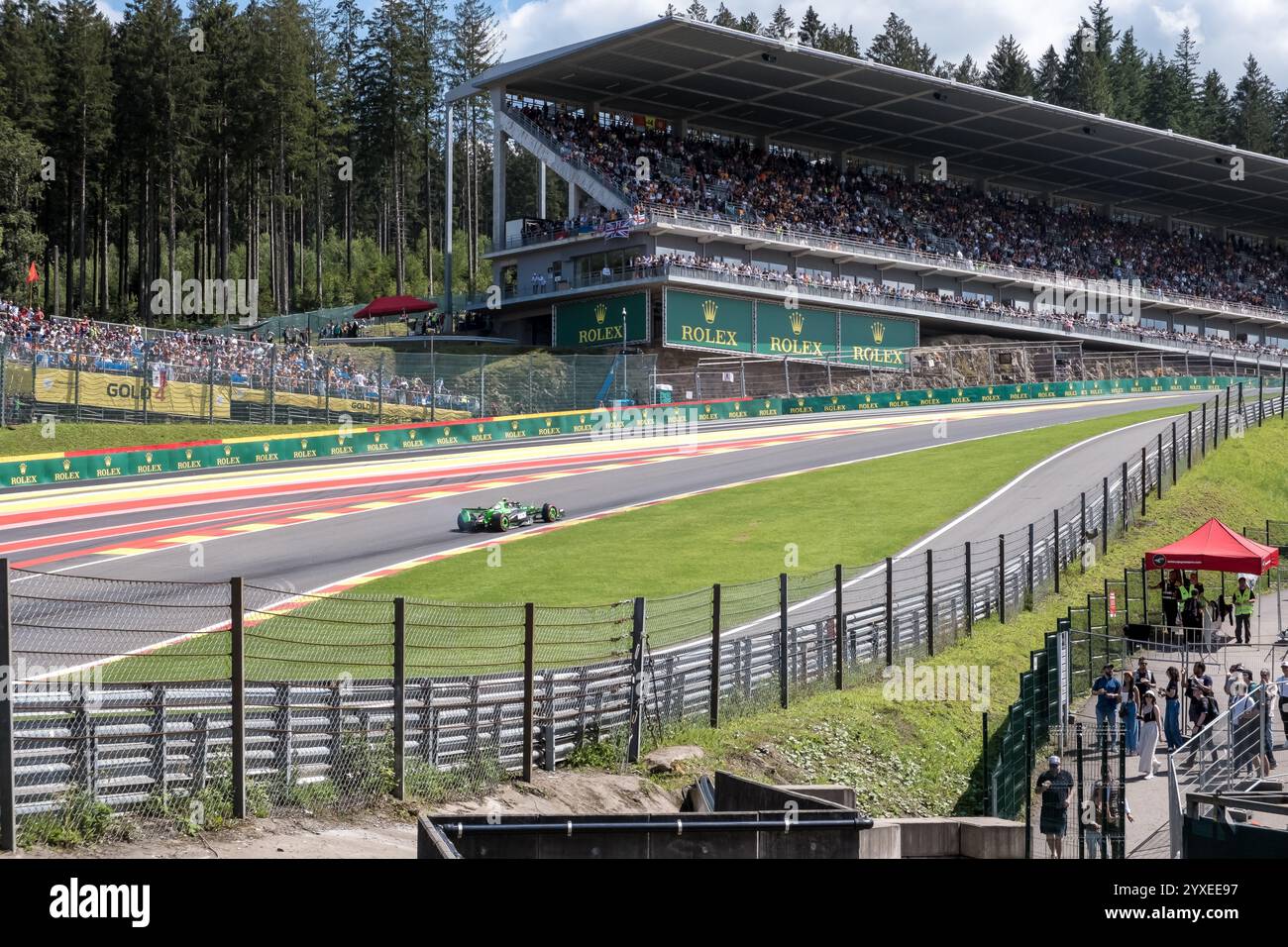 View of Race Day at the iconic Circuit de Spa-Francorchamps, a motor ...