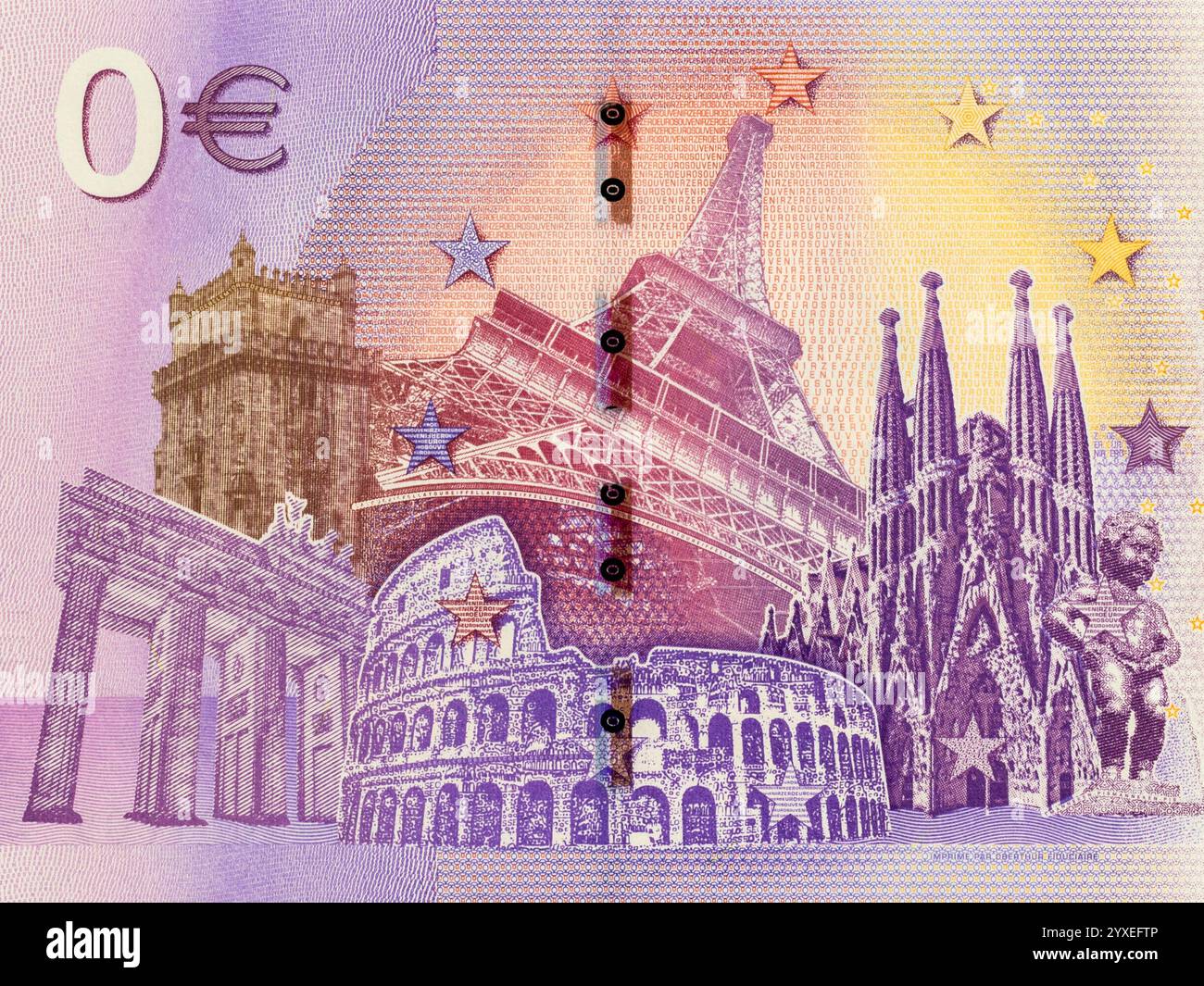 Portrait of six european monuments, Berlin's Brandenburg Gate, Belem ...