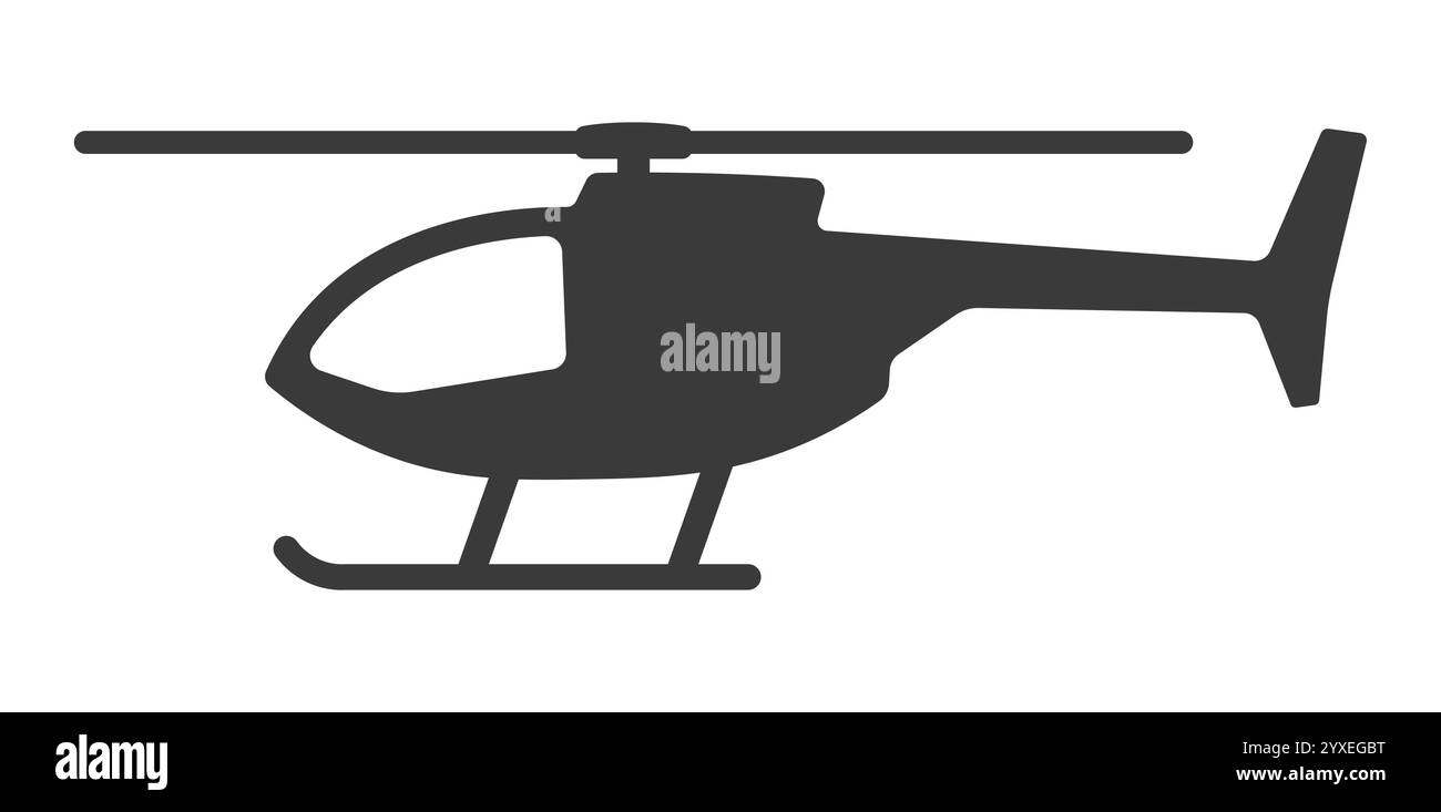 Helicopter icon shape symbol silhouette. Aircraft chopper logo sign ...