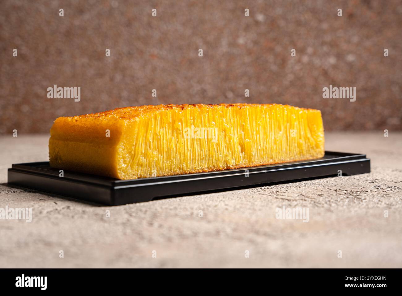 Bika ambon or golden cake or golden kuih bingka in Singapore, is an ...