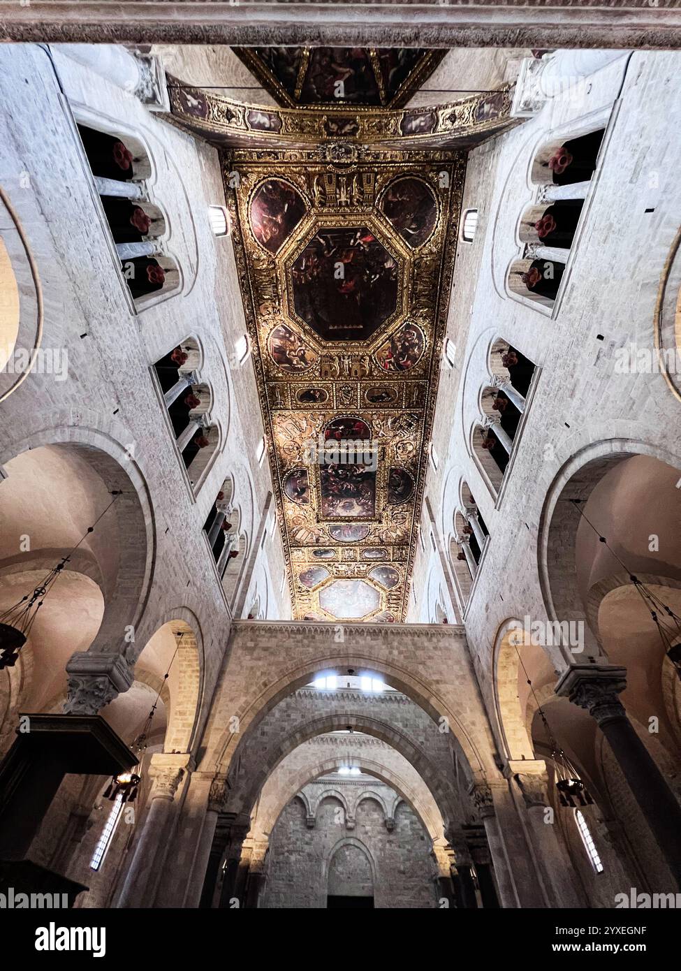 Bari, Italy - July 18, 2022: Stunning view of a cathedral interior ...