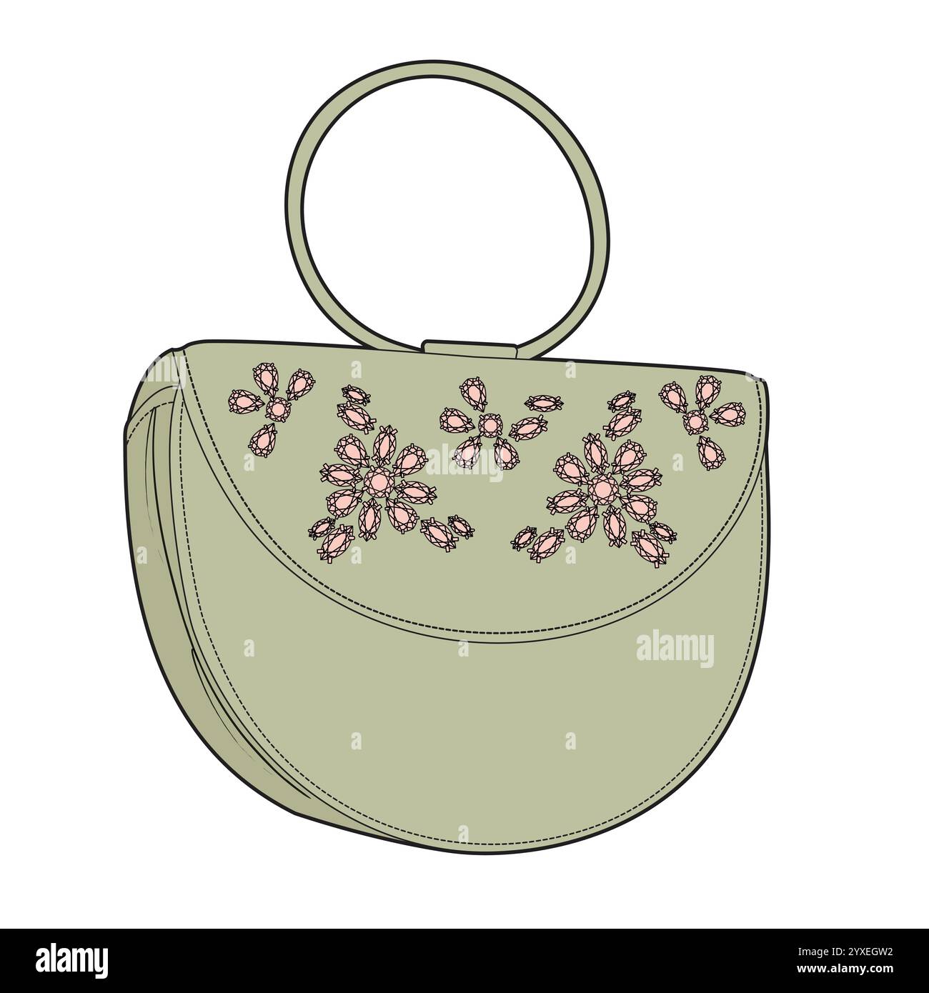 Bracelet bags vector design technical illustration by adobe illustrator ...