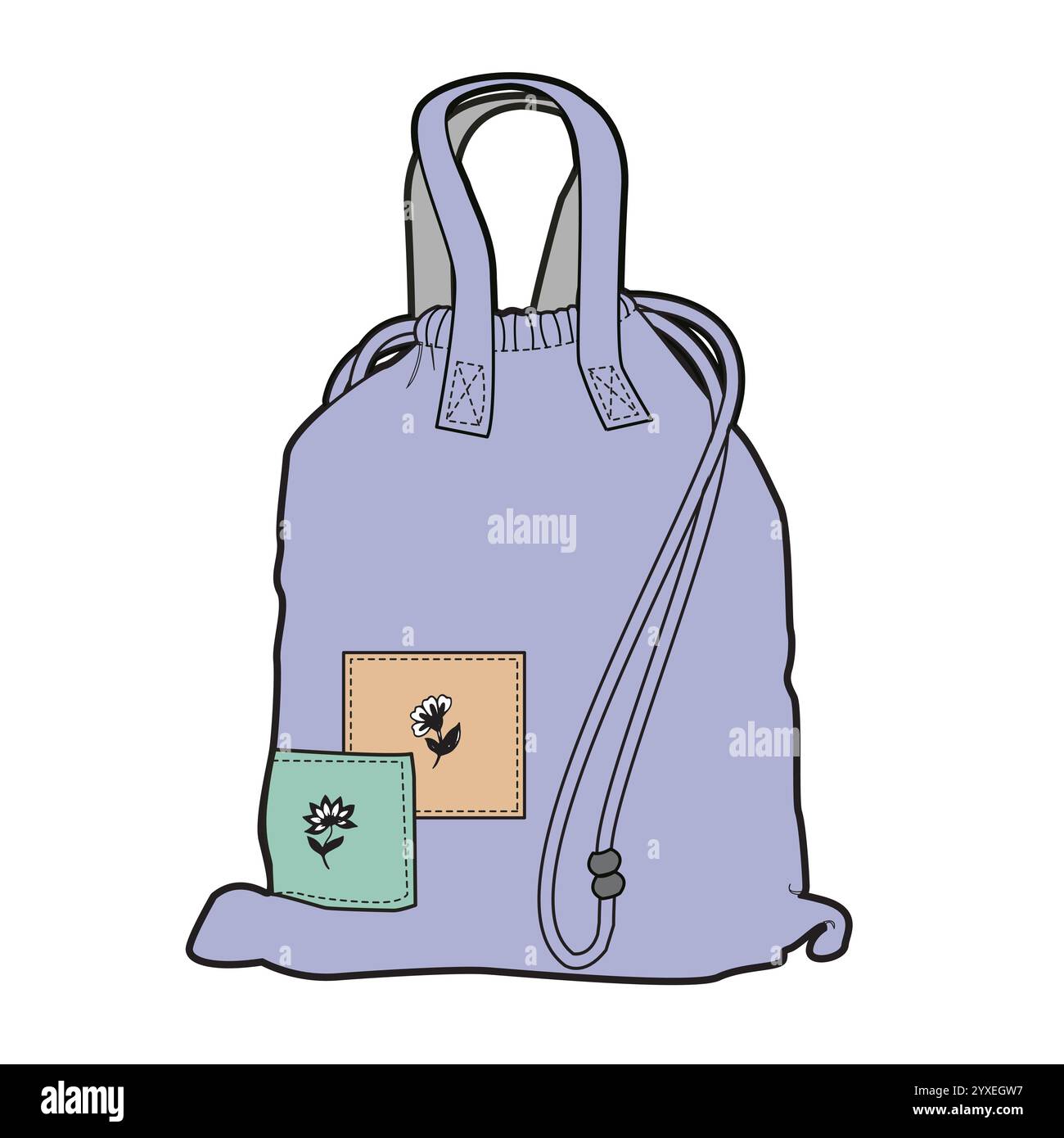 Bucket bags drawing hi-res stock photography and images - Alamy
