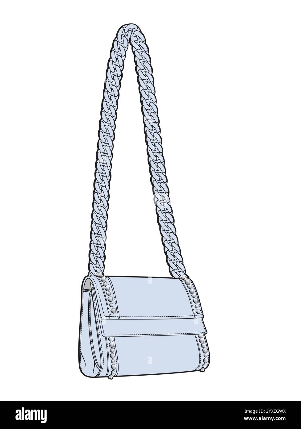 Ladies cross body bag drawing hi-res stock photography and images - Alamy