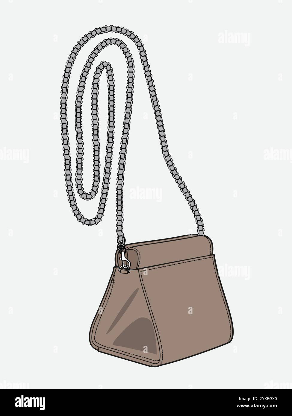 Kiss lock clutch bag drawing hi-res stock photography and images - Alamy